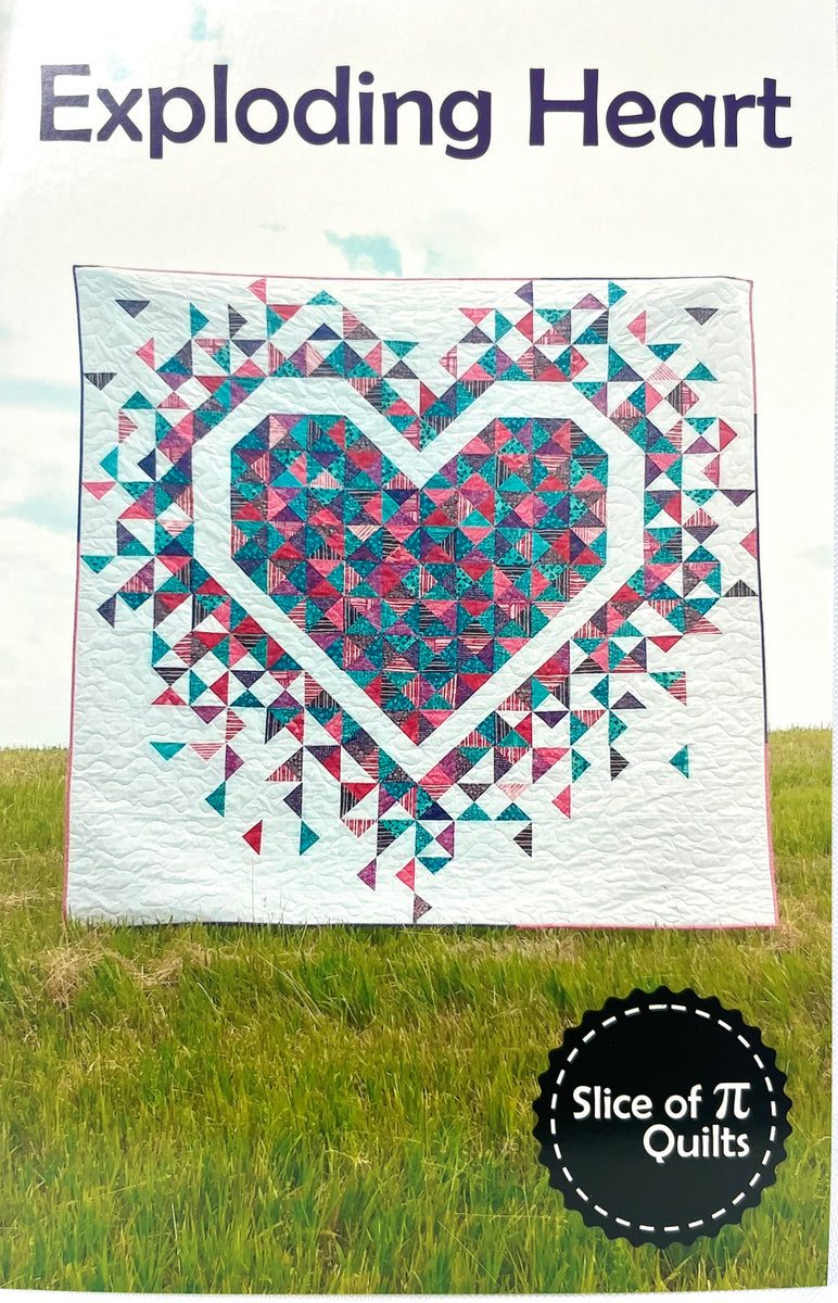 Exploding Heart Quilt Pattern SPQ332 by Laura Piland for Slice of Pi Q ...