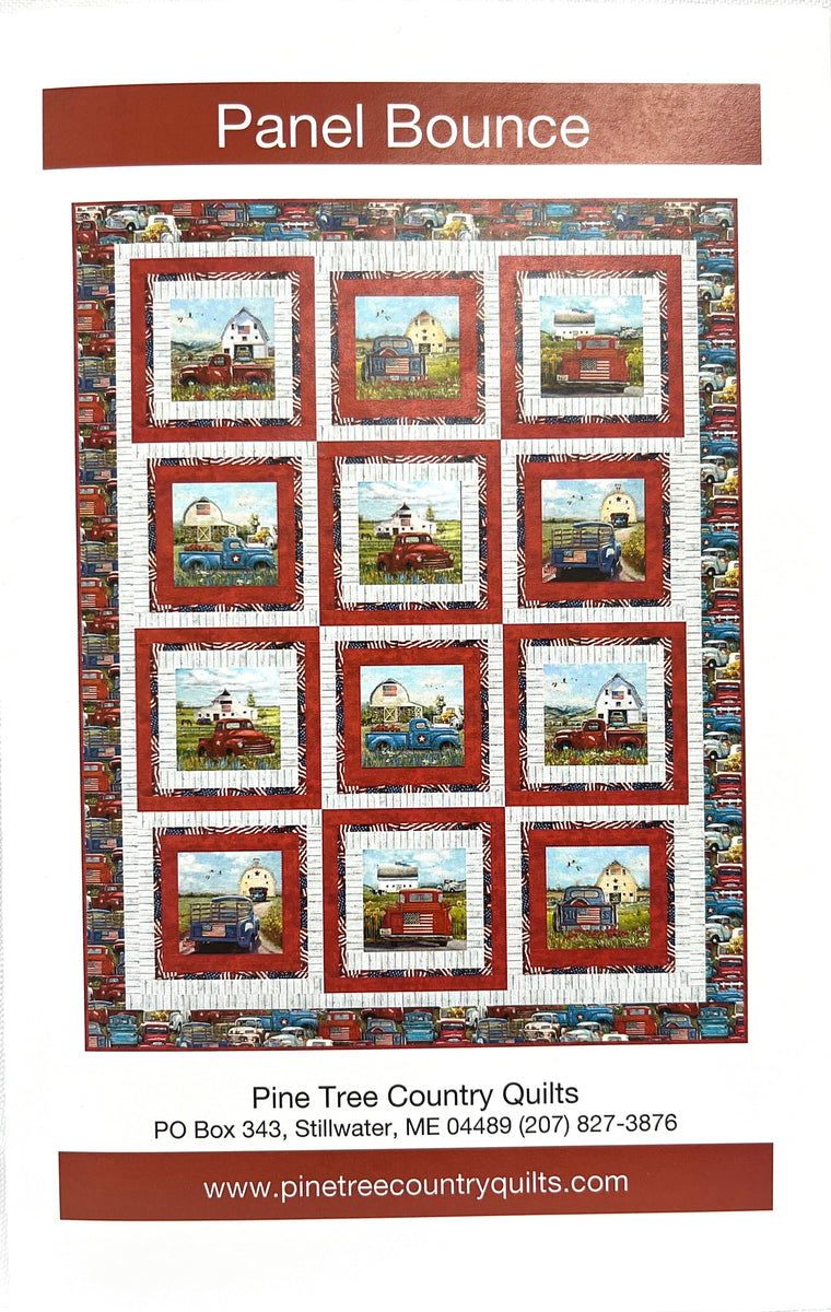 Panel Bounce Quilt Pattern PTC1885 by Pine Tree Country Quilts ...