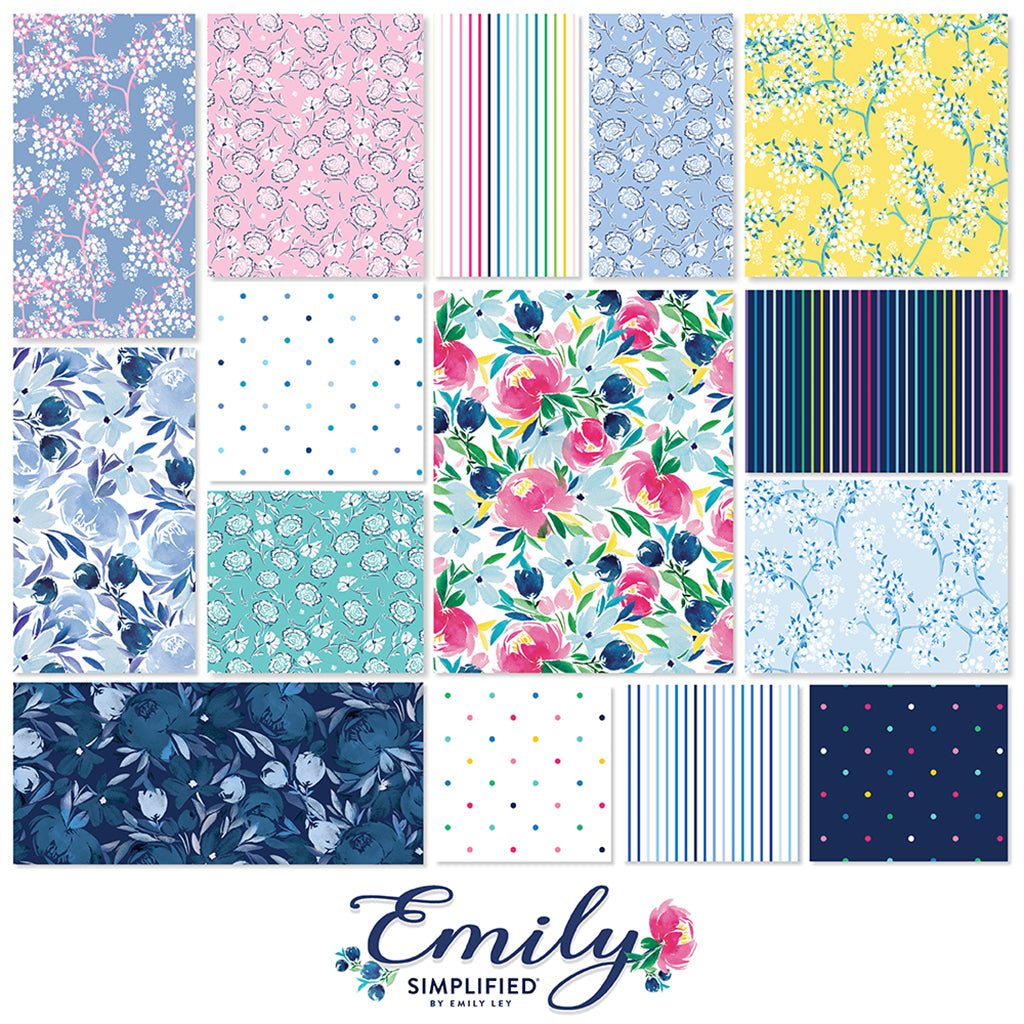 Emily Simplified Cotton Fabric Charm Pack SQ0436 by Emily Ley for Clot ...